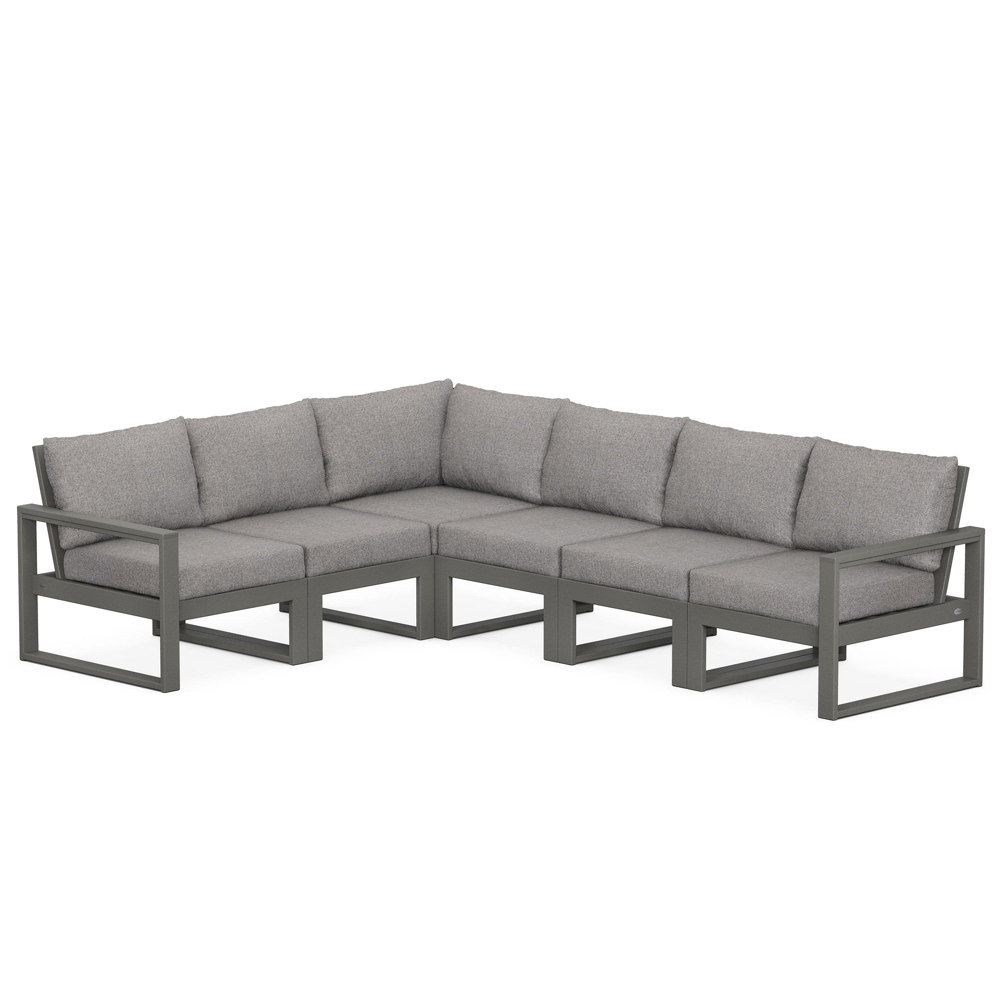 Polywood EDGE 6-Piece Modular Deep Seating Set – Backyard Expressions